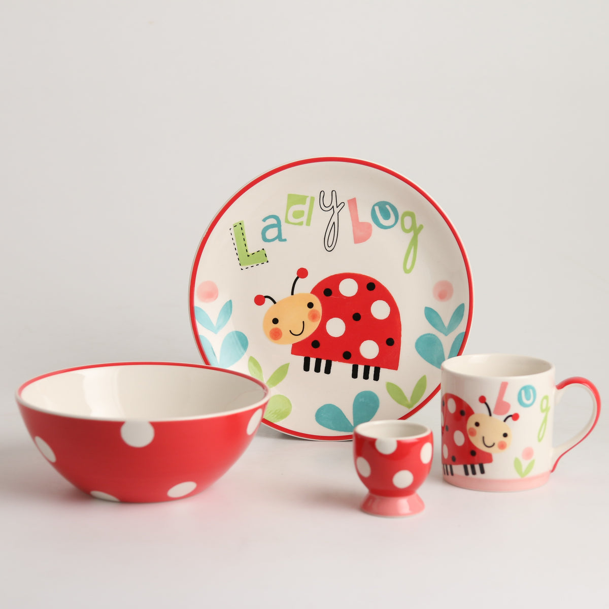 Royalclub 4 Piece Cute Nature Kid's Breakfast Set